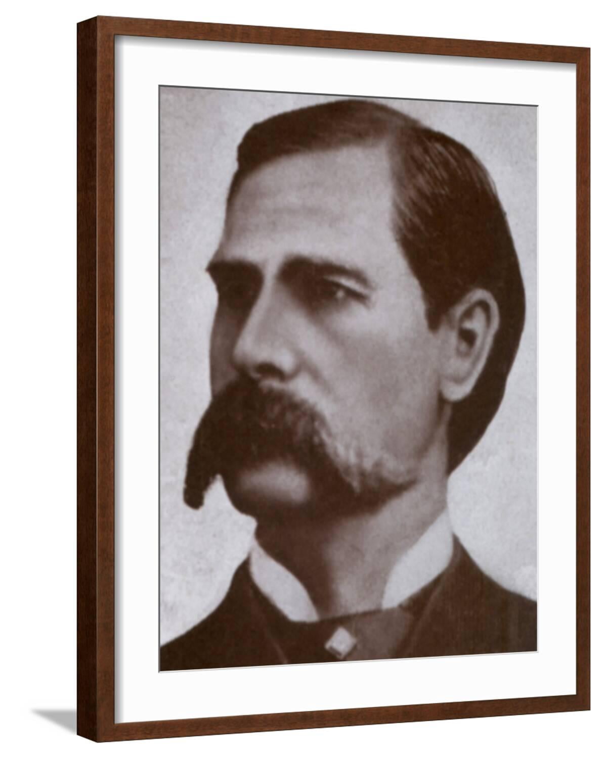 Art.com Wyatt Earp Legendary Western Hero, 1880s Photo, Brown Frame ...