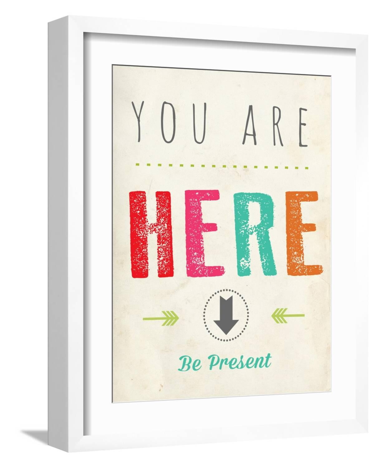 Art.com You are Here Art Print by Kindred Sol Collective, White Frame ...