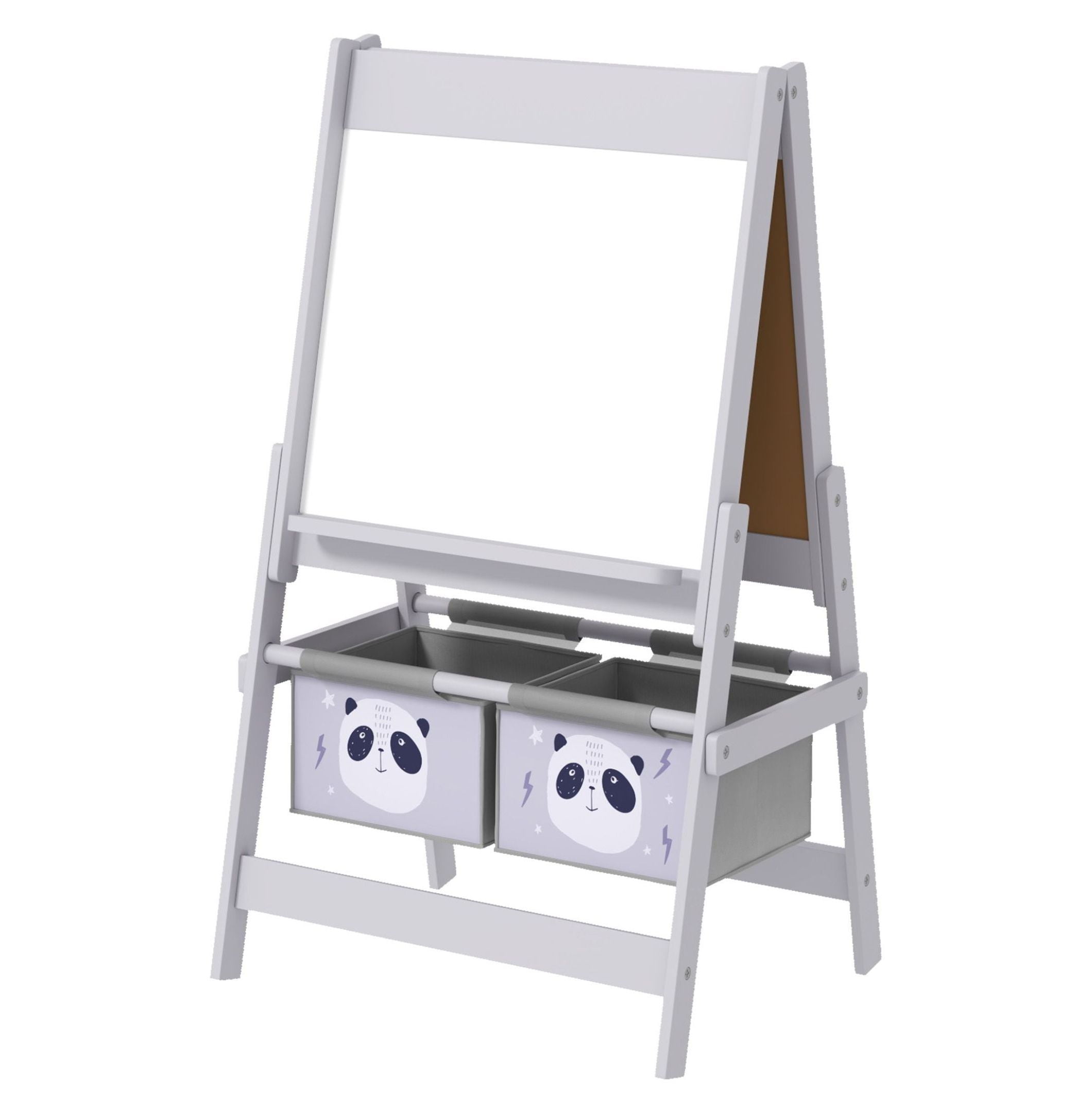 Art for Kids with Paper Roll, Blackboard, Whiteboard, Storage - Walmart.com