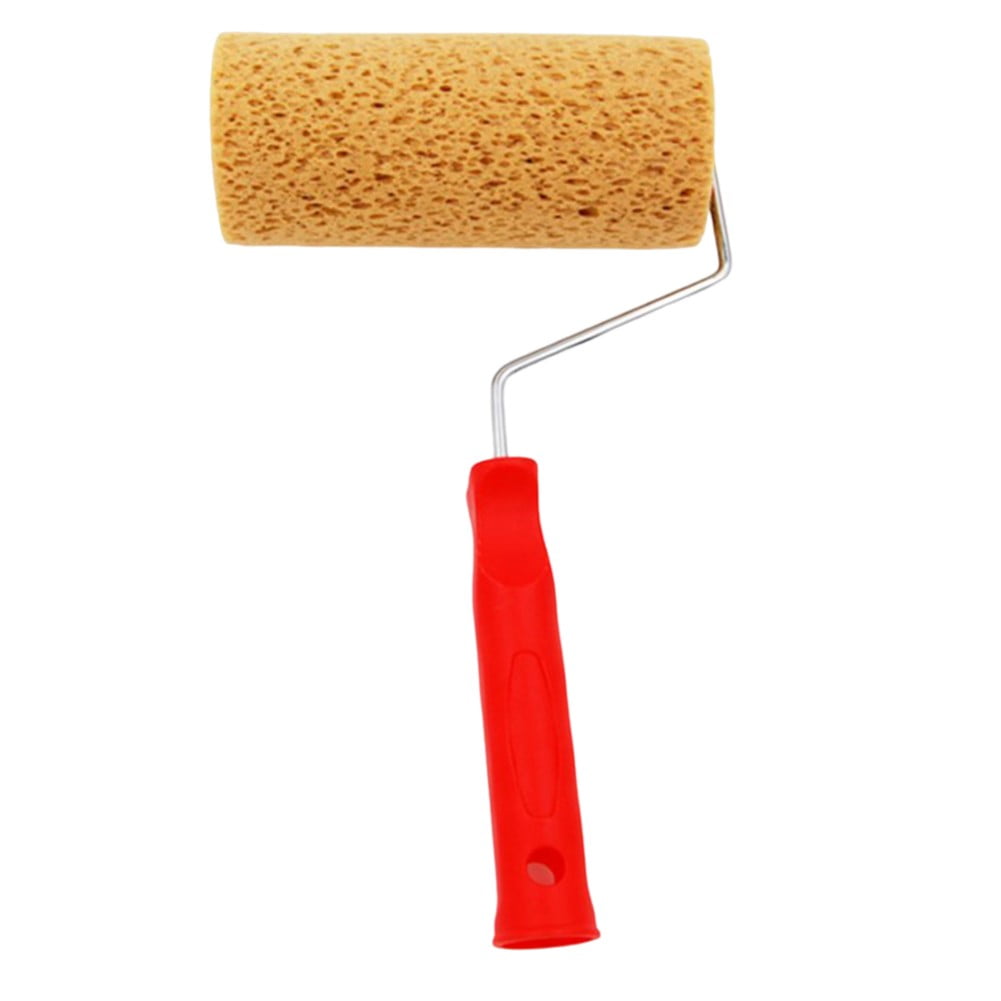 Art imitation seaweed sponge roller pattern wallpaper paint texture ...