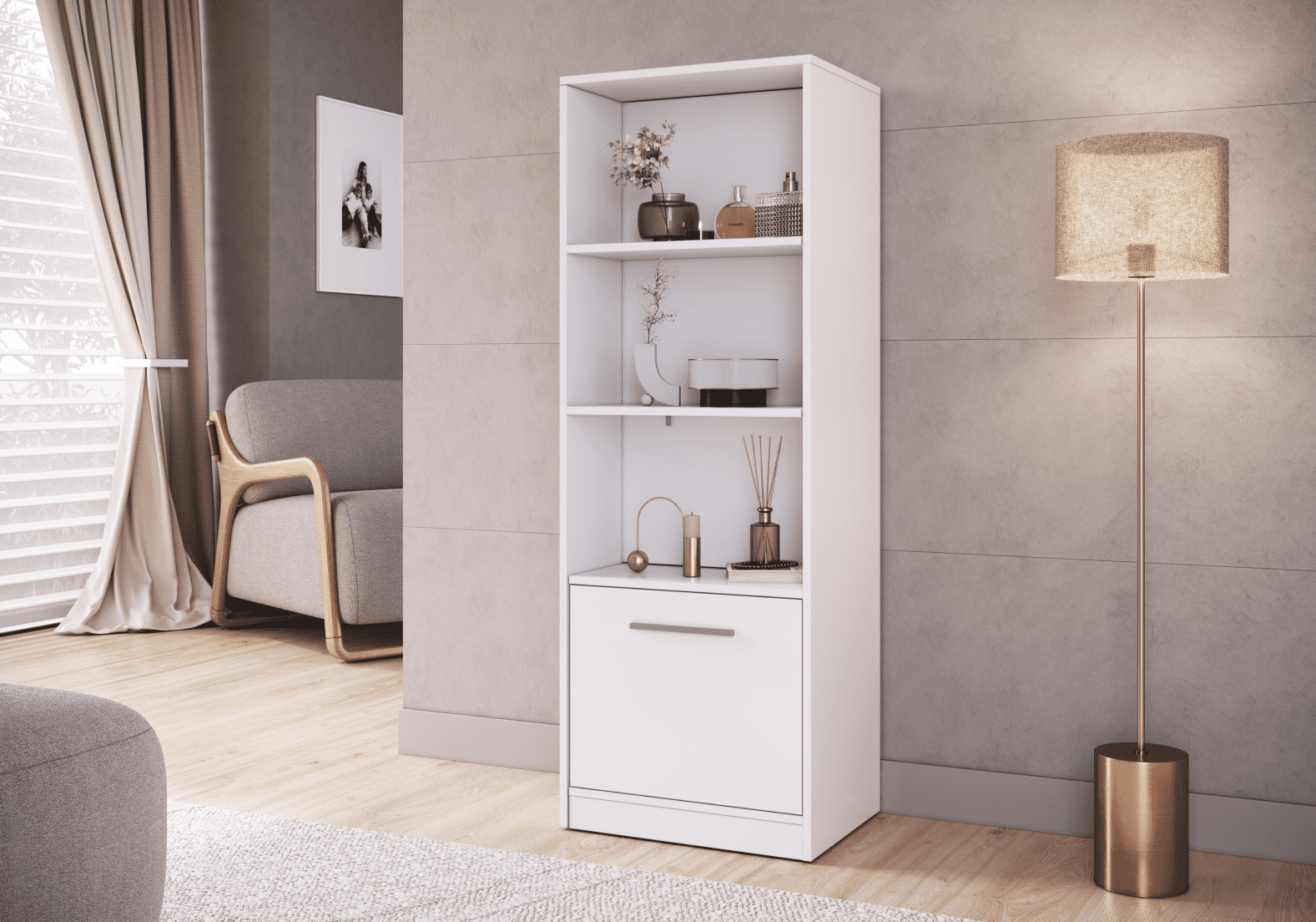 Art in Furniture Bookshelf with Hidden Compartment – Secure Storage ...