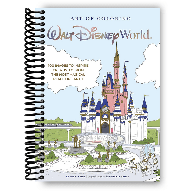 spiral coloring book disney