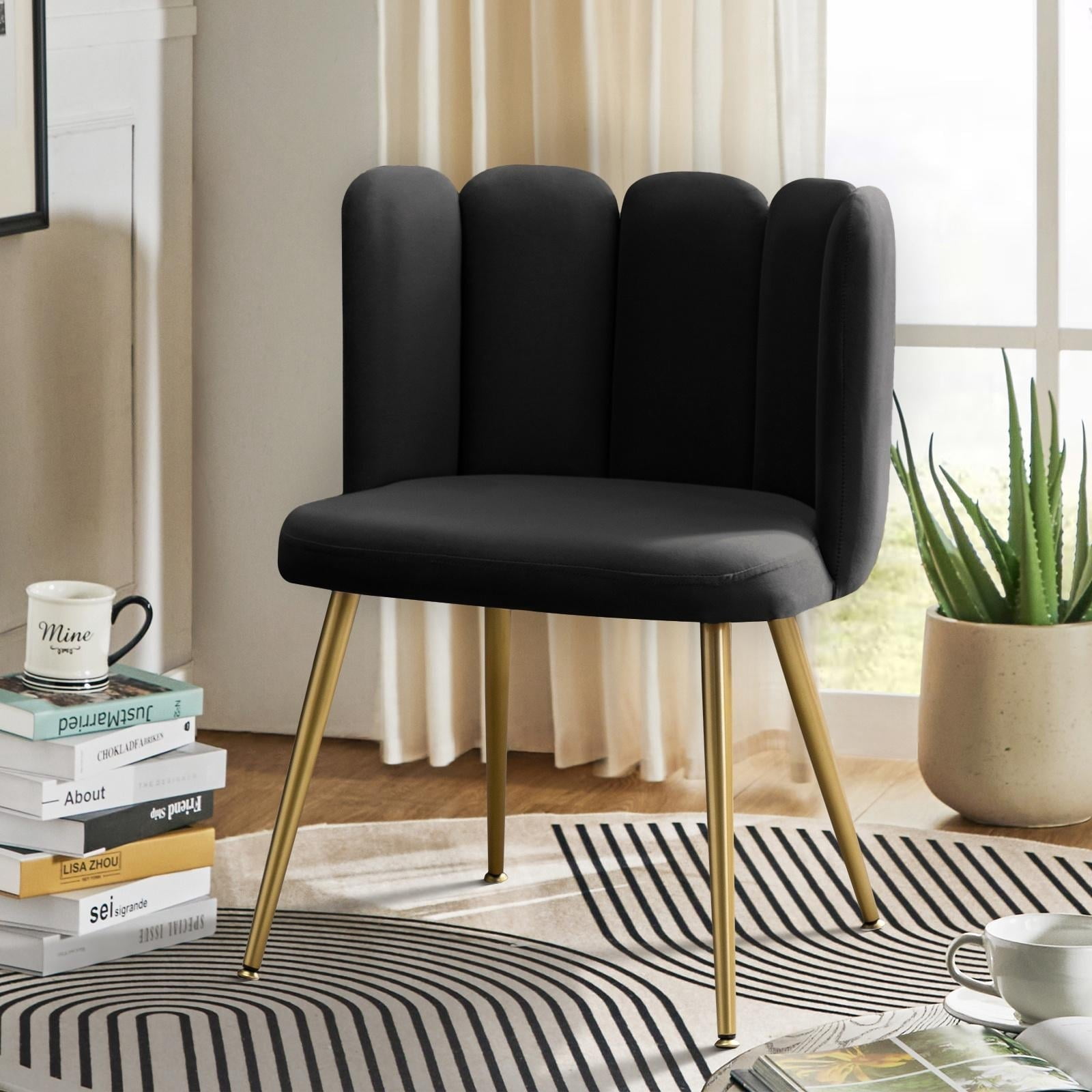 Art of Living Designs Anjela Side Chair with Tufted Back GREY - Walmart.com