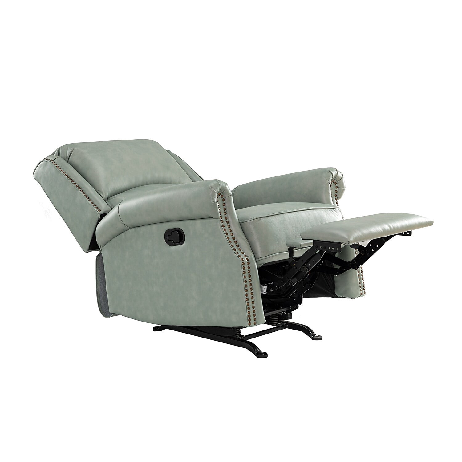Art of Living Designs Ilario 32.67'' Wide Genuine Leather Manual Rocker ...