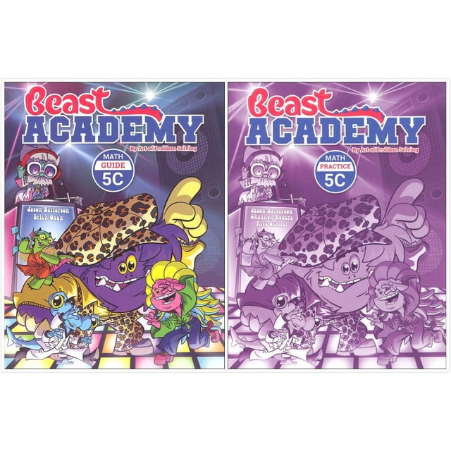 Art of Problem Solving: Beast Academy 5C Books Set 2 Books - 5C Math ...