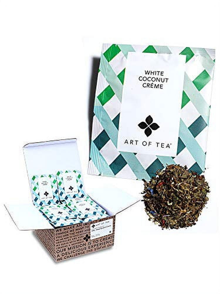 Art of Tea | Organic White Coconut Crème Tea | 50 Compostable Pyramid ...