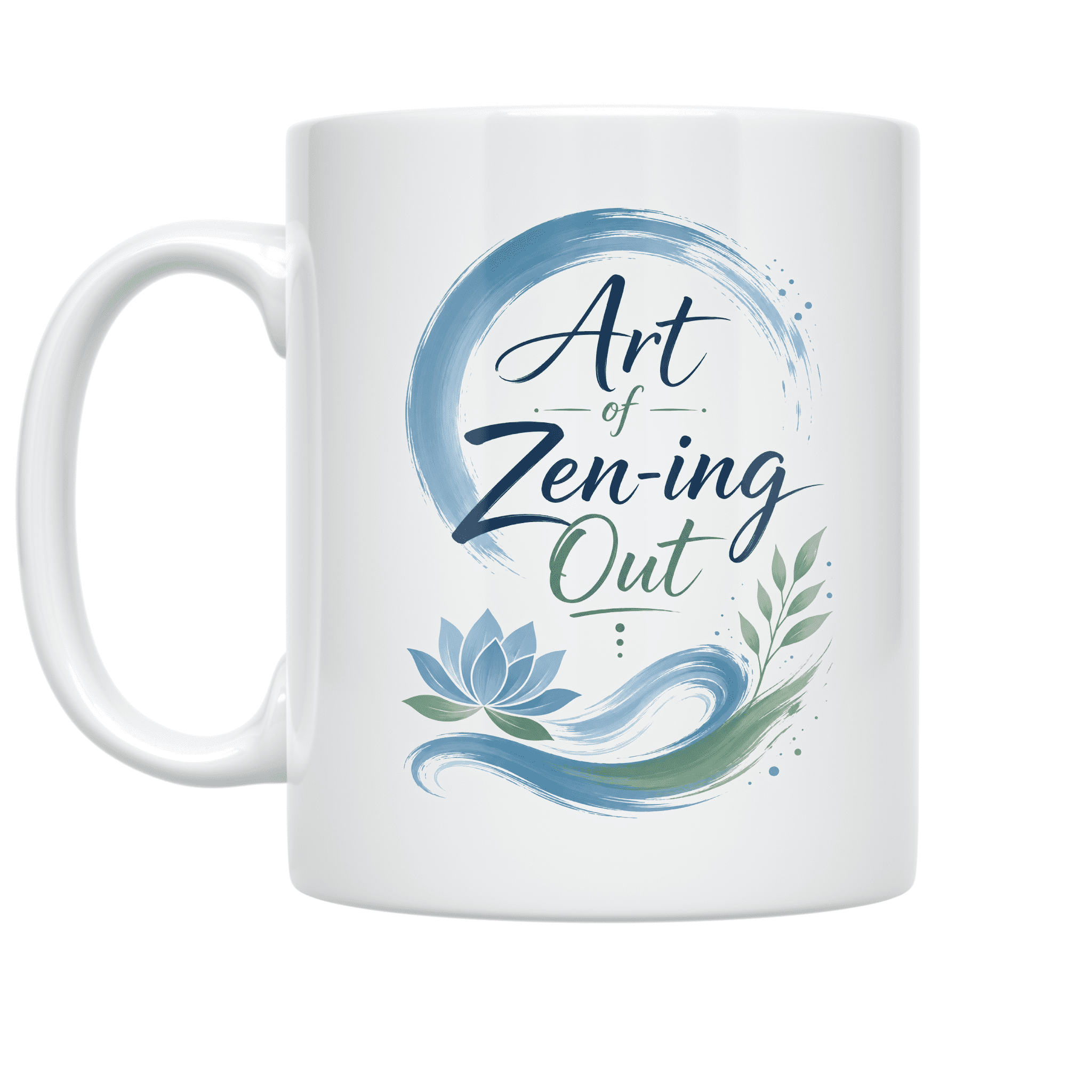 Art of Zen-ing Out - Mindfulness Meditation Seeker - 11 oz Ceramic ...