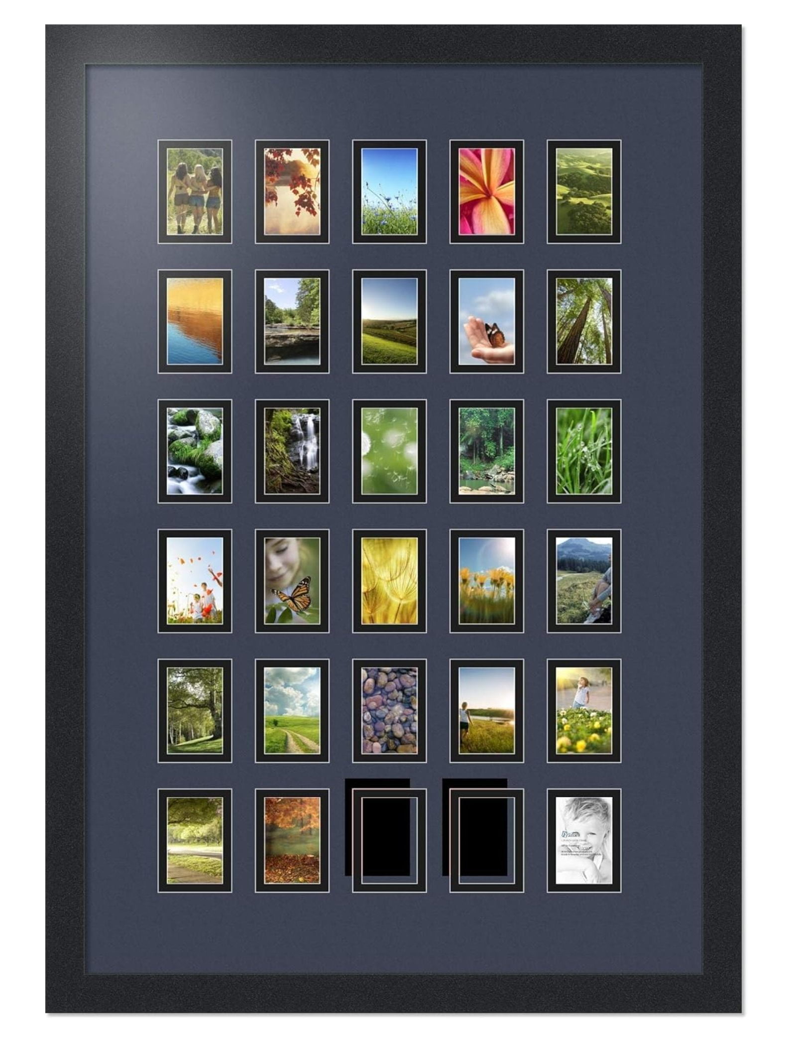 Art to Frames Double-Multimat-391-586/89-FRBW26079 Collage Photo Frame ...