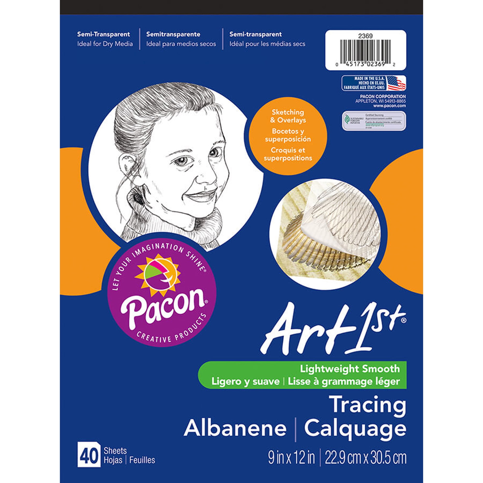 Art1st® Tracing Pad, 9" x 12" - 40 sheets per pad, 12 pads - Walmart.com