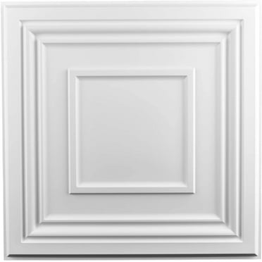 CeilingMAX PVC Ceiling Panel, 100 sq. ft. Gloss White Surface Mount ...