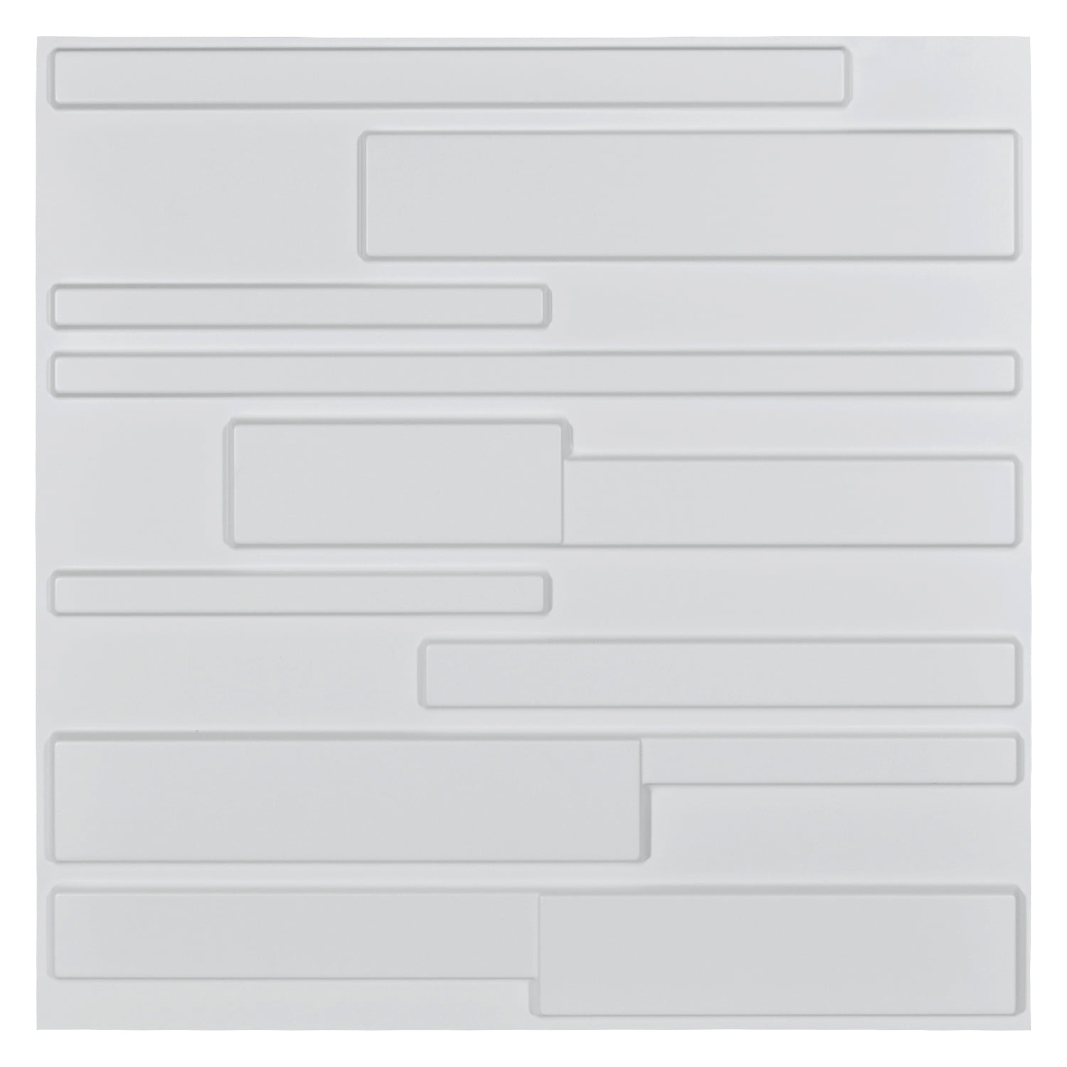 Art3d 12 Pack Wall Panels Brick Design 3D Wall Panels PVC, White 32 Sq ...