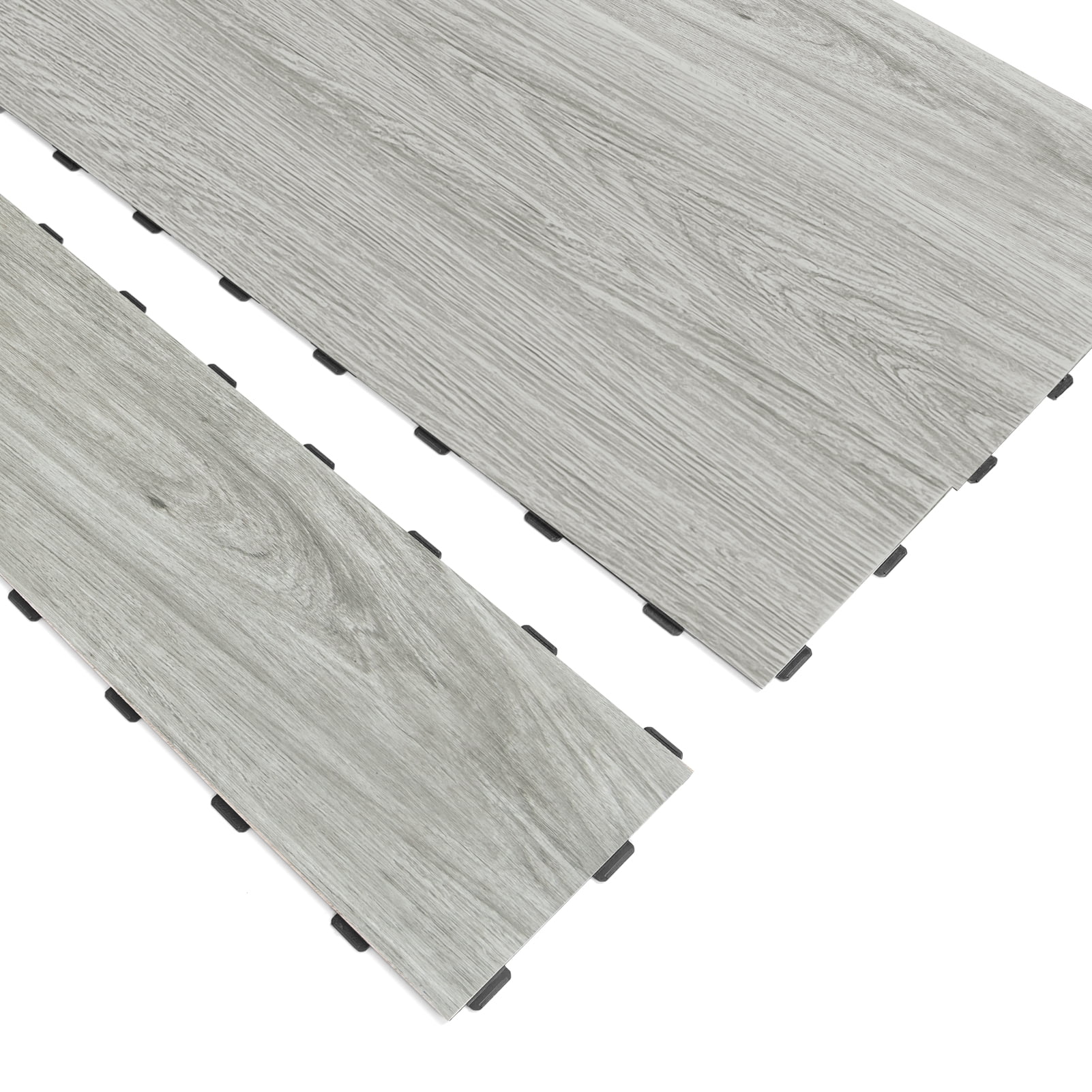 Art3d 18-Pack 36" x 6" Interlocking Luxury Vinyl Flooring Tile，Cover 27 ...