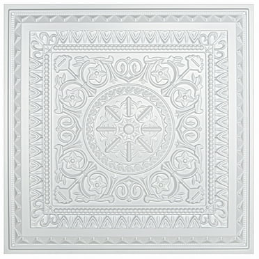 Art3d PVC Ceiling Tiles,Drop Ceiling Panel,24x48 inch(12-Pack)-White ...