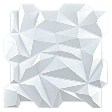 Art3d PVC Wall Panels for 3D Modern Wall Decor In White 12 Pieces 32 Sq ...