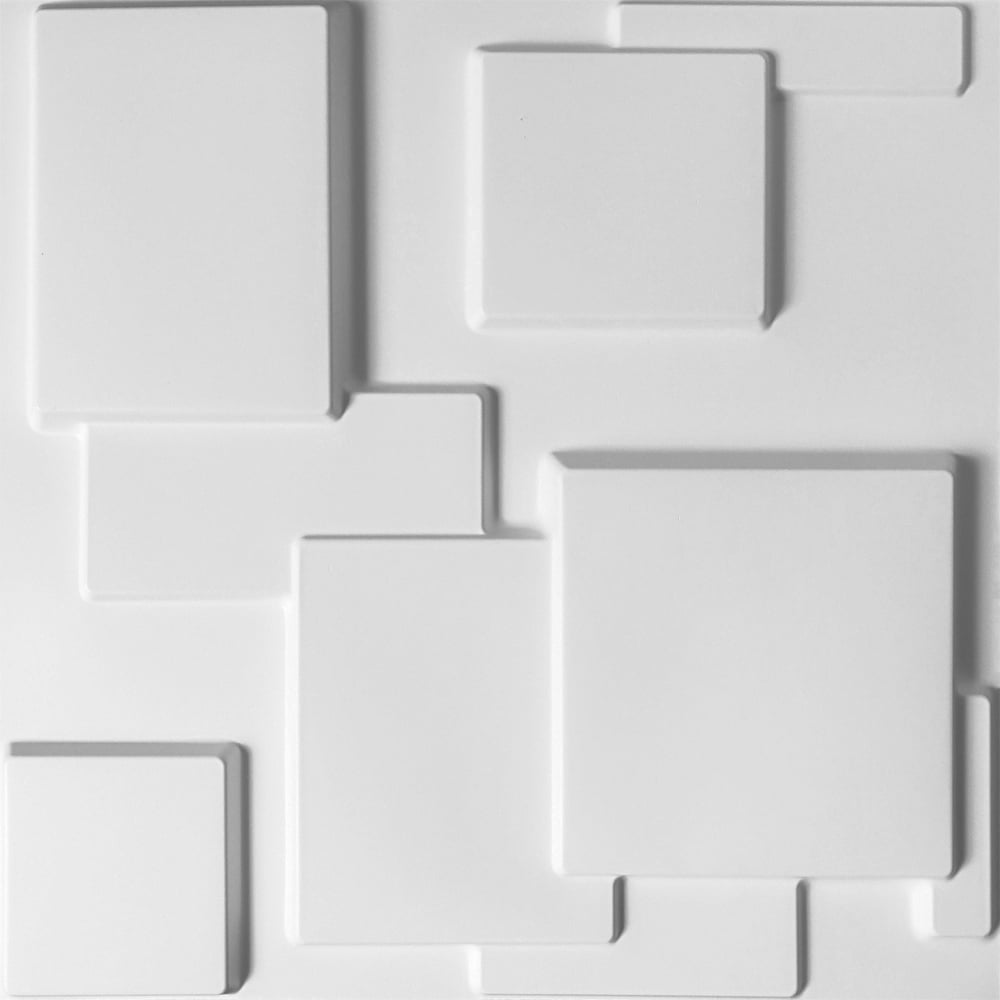 Art3d PVC Wall Panels for 3D Modern Wall Decor In White 12 Pieces 32 Sq ...