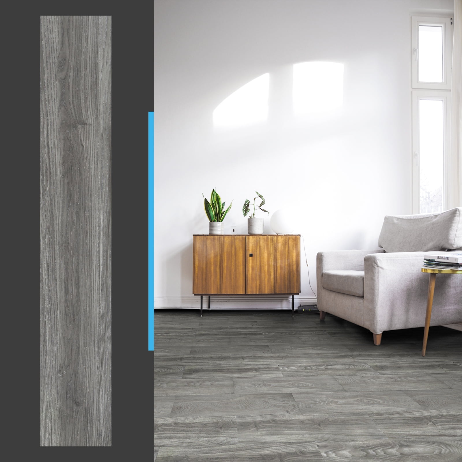 Art3d Peel and Stick Floor Tile Vinyl Wood Plank 18 Sq.Ft, Rigid ...