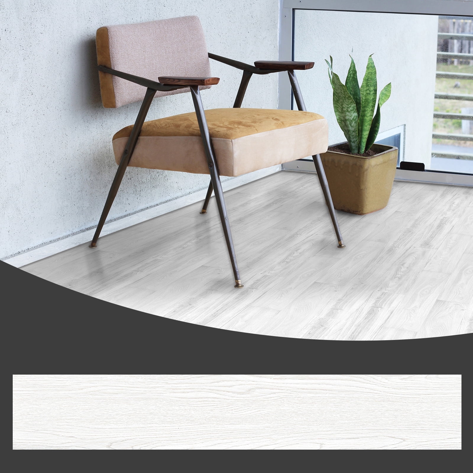 Art3d Self-Adhesive Flooring Peel and Stick Floor Tile Vinyl Wood Plank ...