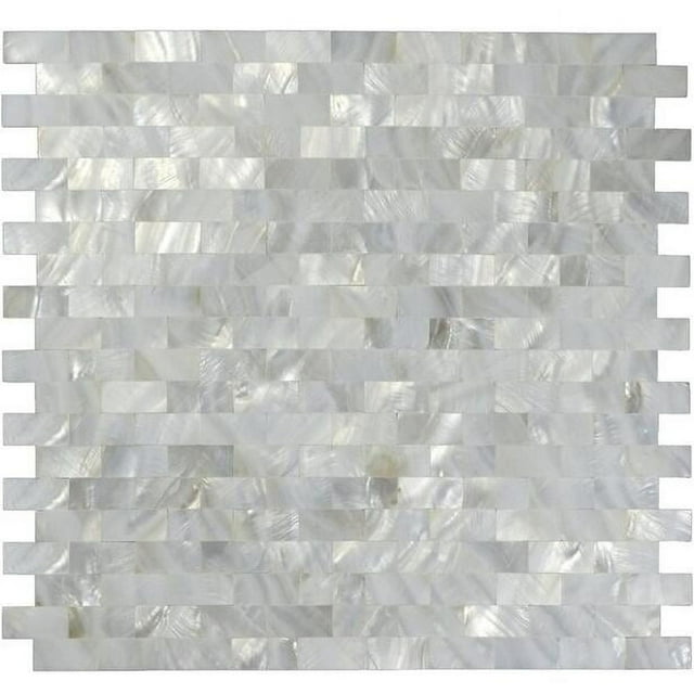 Art3d White Mother of Pearl Shell Mosaic Tile for Kitchen Backsplash ...