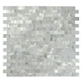 Art3d White Mother of Pearl Shell Mosaic Tile for Kitchen Backsplash ...