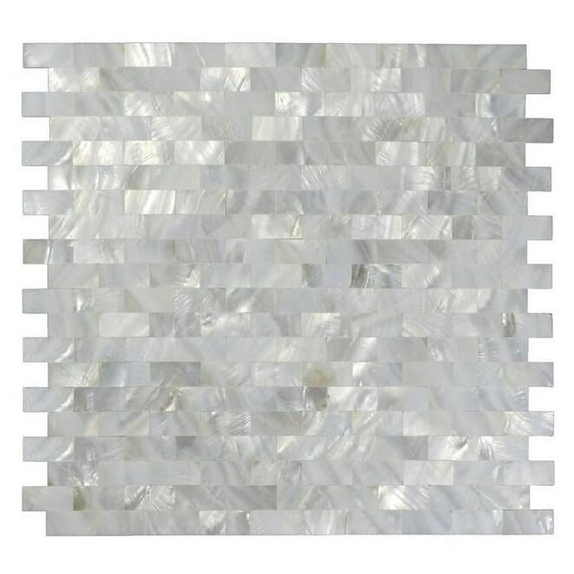 Art3d White Mother of Pearl Shell Mosaic Tile for Kitchen Backsplash ...