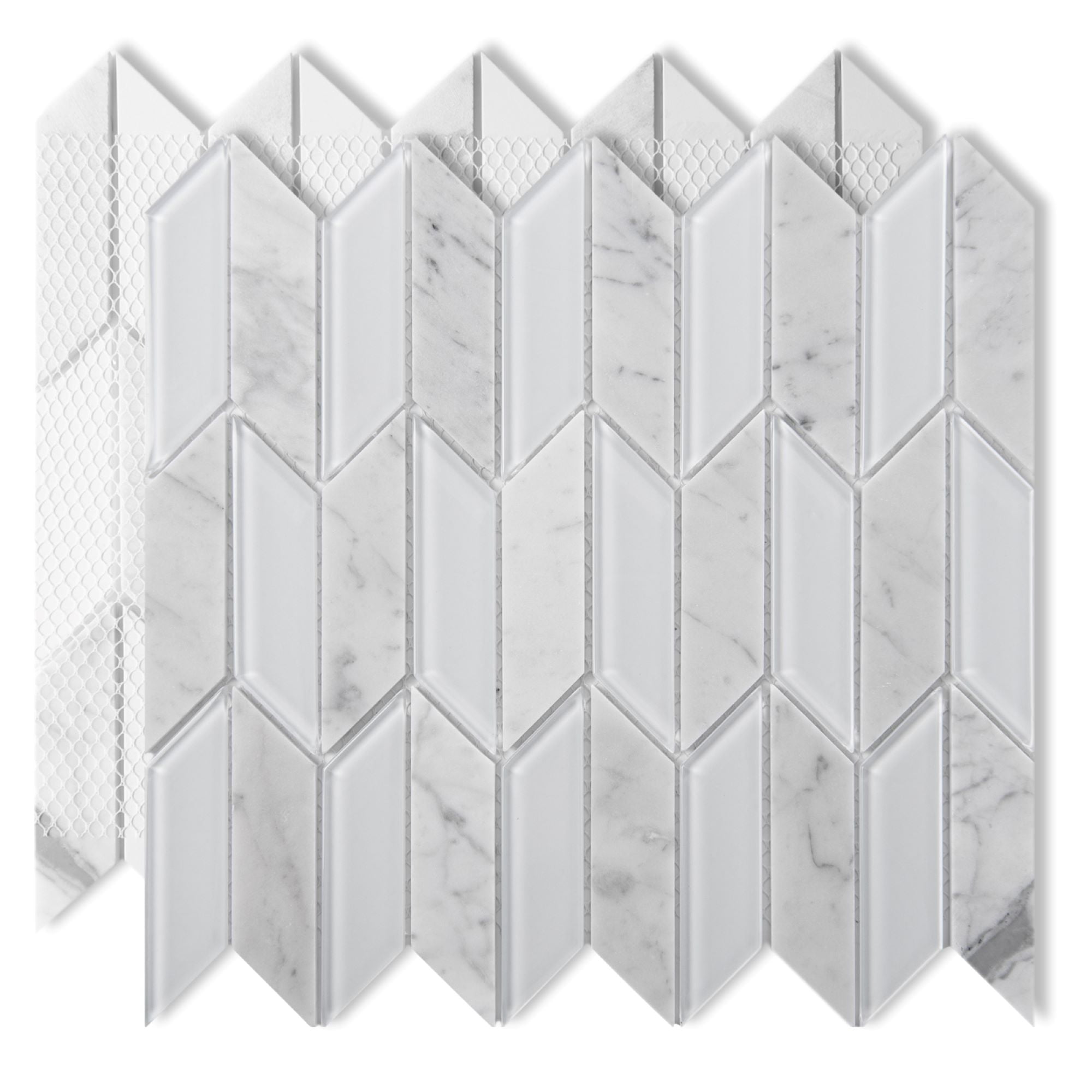 Art3dwallpanels 11.8''x11.2'' Herringbone Mosaic Wall Tile,Decorative ...