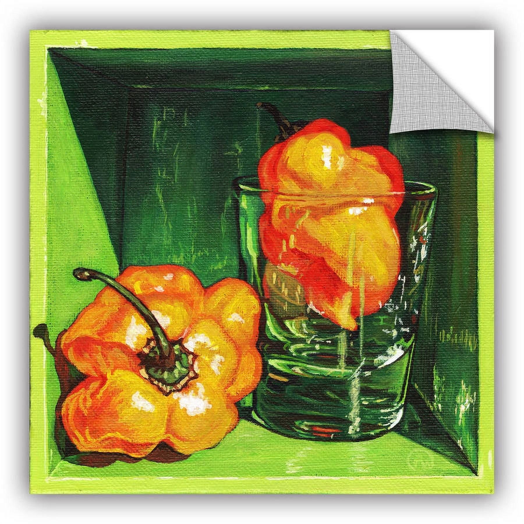 ArtAppealz Paige Wallis "Scotch Bonnet" Removable Wall Art - Walmart.com