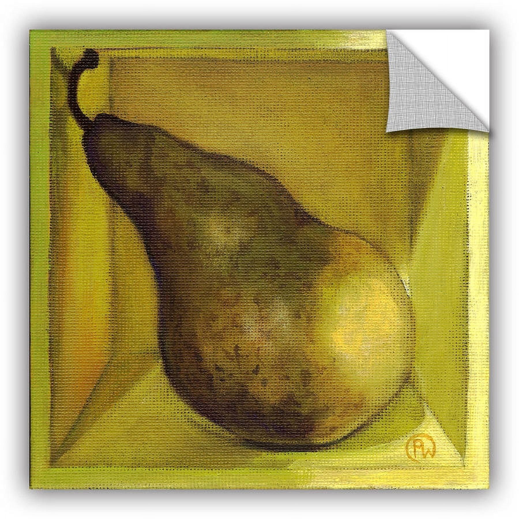 ArtAppealz Paige Wallis "Square Pear" Removable Wall Art - Walmart.com