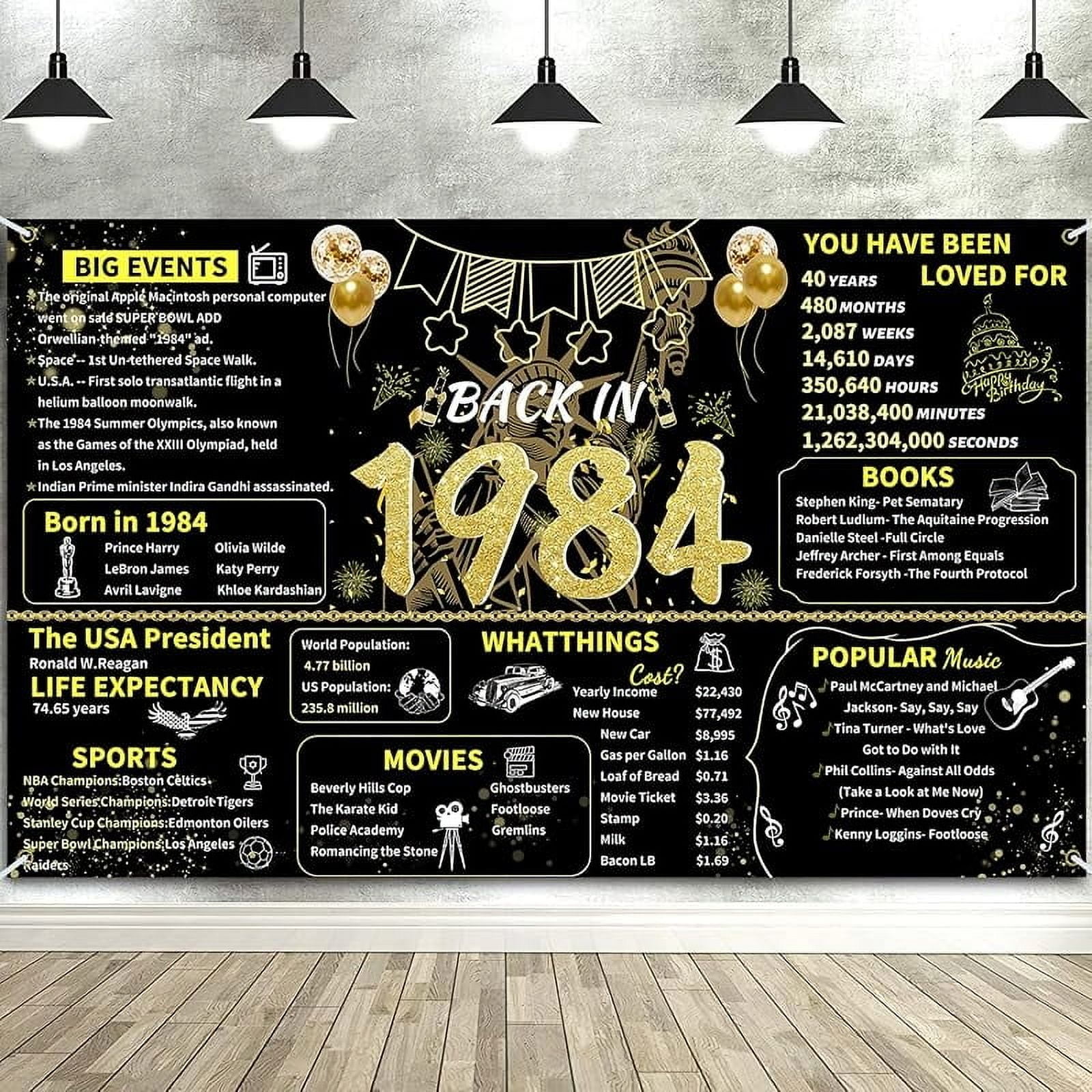 ArtAubrey Black Gold 50th Birthday Party Banner, 50th Birthday ...