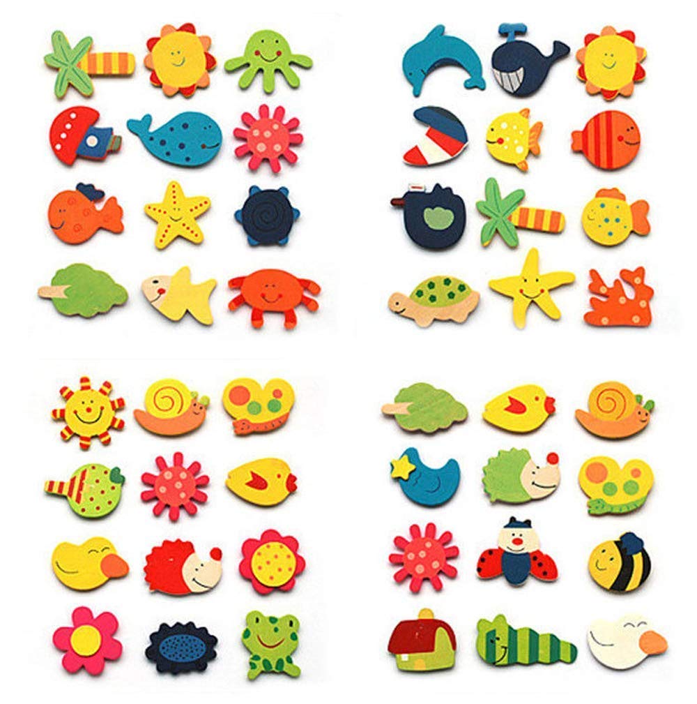 ArtBee Wooden Nature Theme Magnets Set of 40 - Walmart.com