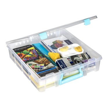 Storex Plastic Project Box for 12 x 12 Paper, Assorted Colors, Case of ...
