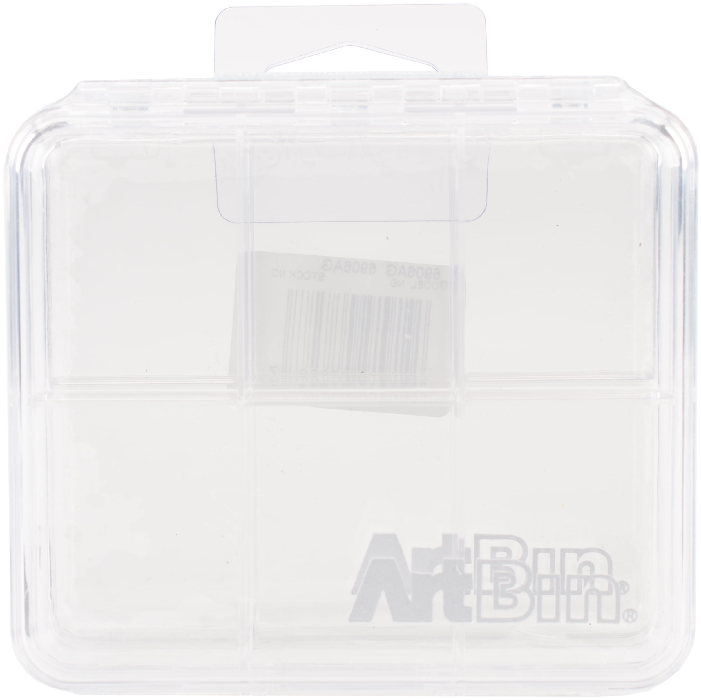 ArtBin Slim Line Box 6 Compartments 2/Pkg4.25"X3.75"X0.625" Clear ...