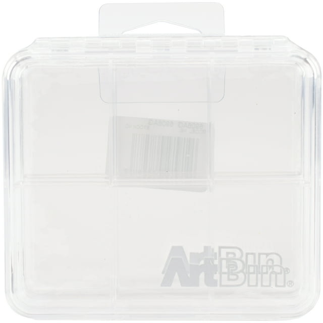 ArtBin Slim Line Box 6 Compartments 2/Pkg4.25"X3.75"X0.625" Clear ...
