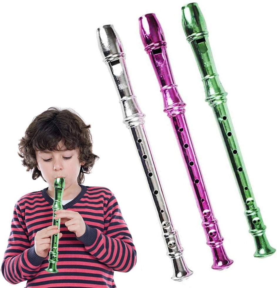 ArtCreativity 13" Metallic Flutes Set of 3, Plastic Musical Instruments ...