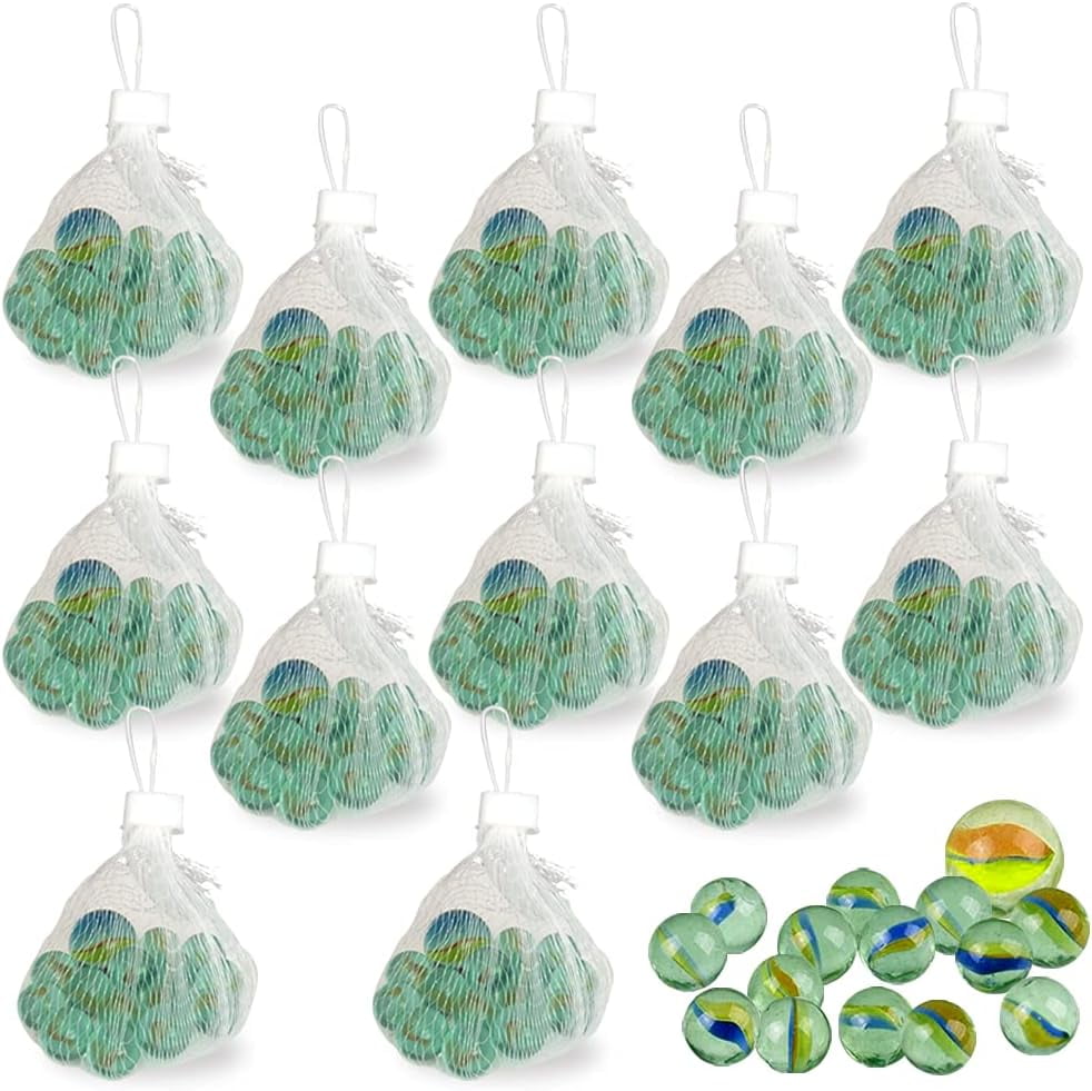 ArtCreativity 180-Piece Glass Marbles Set – Pack of 12, Includes 14 ...