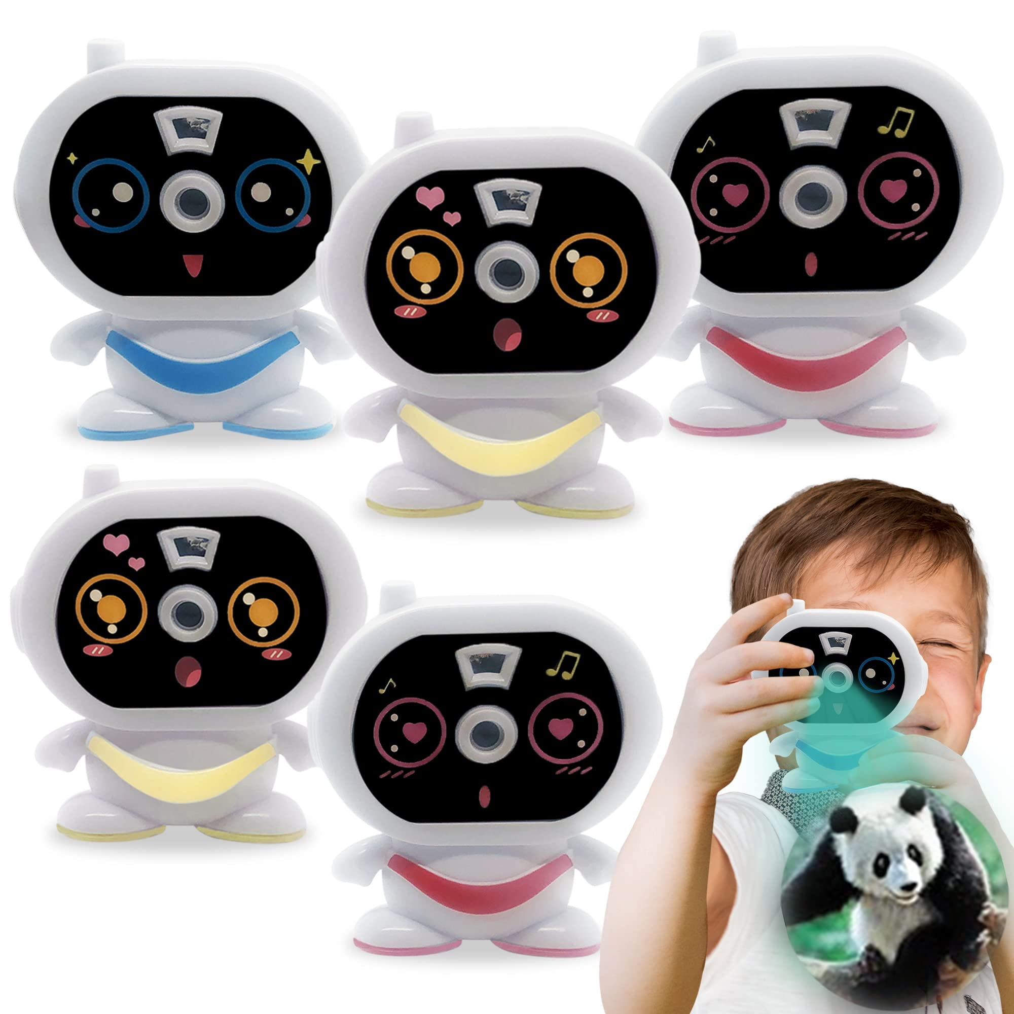 ArtCreativity 2 in 1 Robot Camera Toy Viewfinder Projector, Set of 6 ...