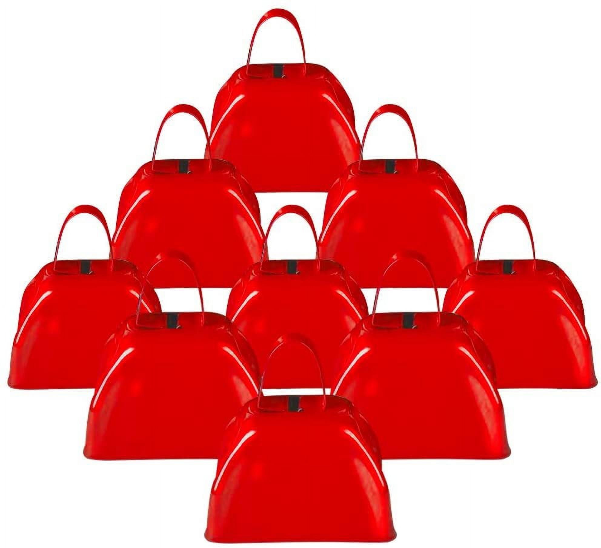 ArtCreativity 3 inch Red Cowbell Noisemakers Party, Pack of 12 ...