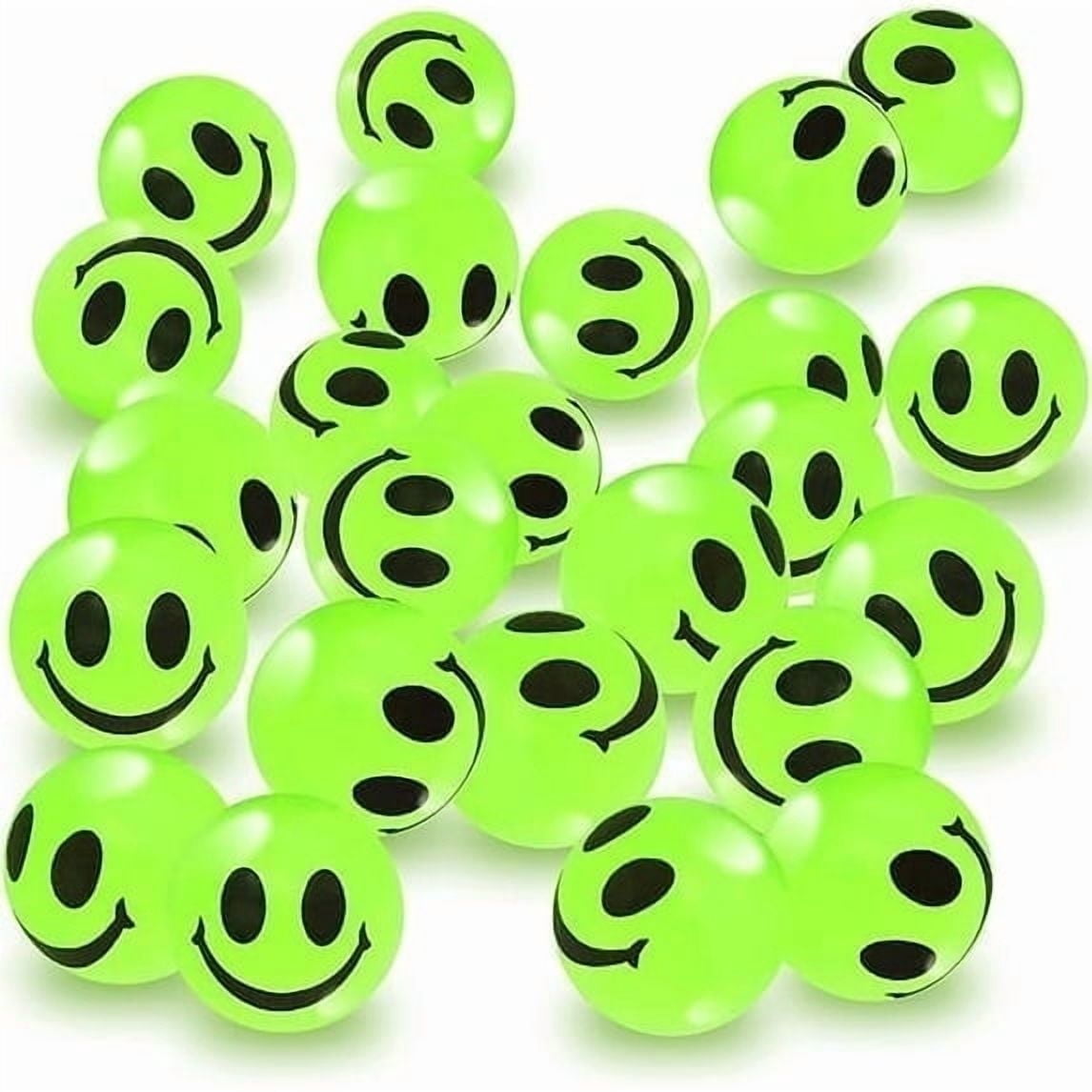 ArtCreativity Glow in The Dark Bouncy Balls, 36 Pack, Smiley Face ...