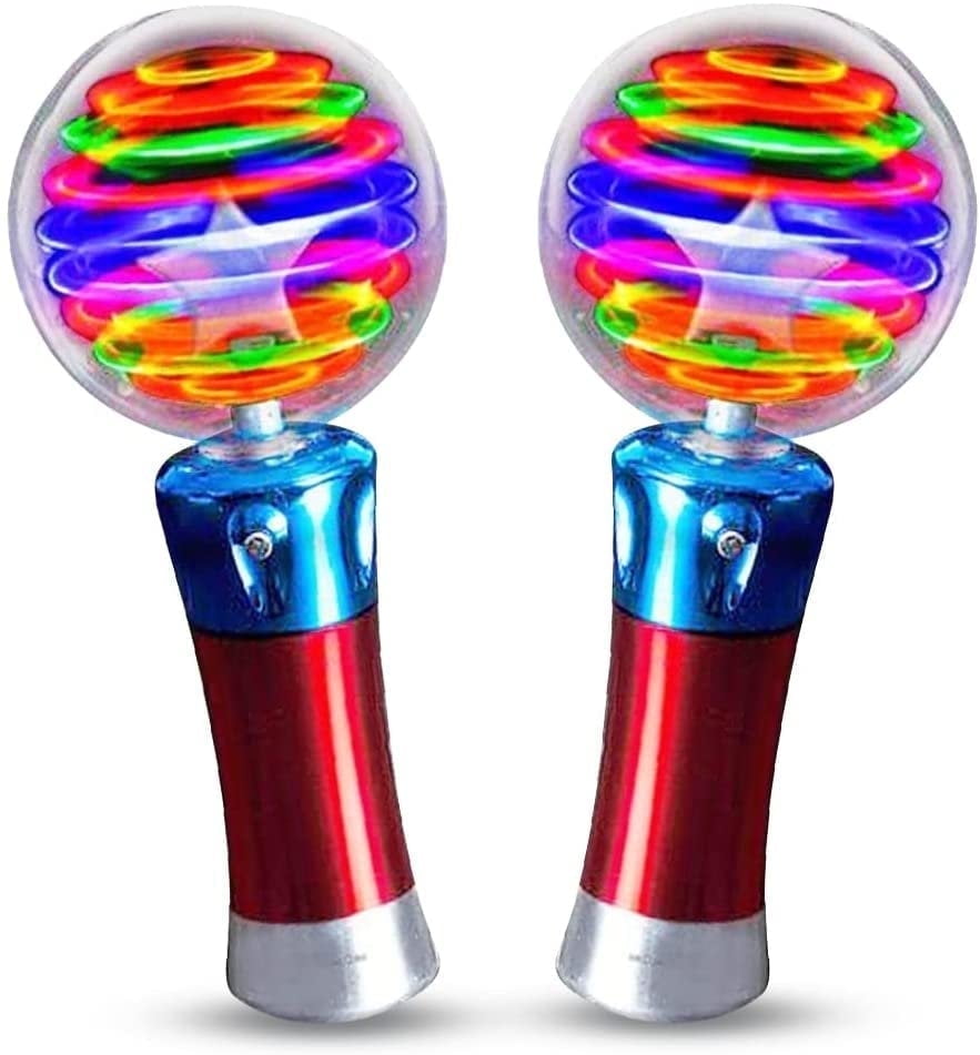 ArtCreativity Light Up Magic Ball Wands for Kids – Set of 2 LED ...