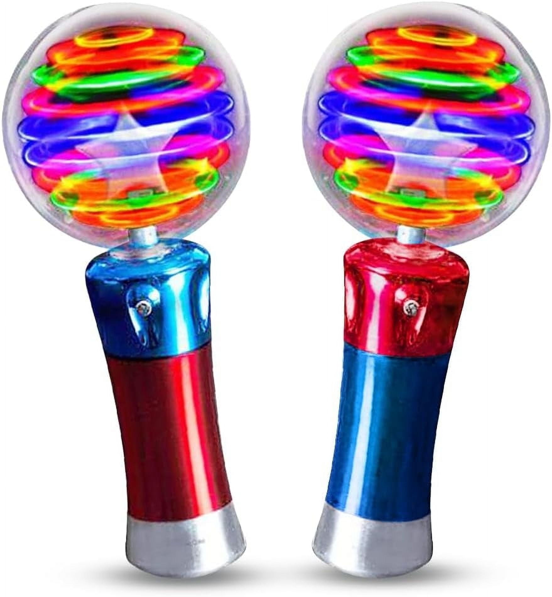 ArtCreativity 7.5” Light-Up Magic Ball Wands (Set of 2) – Flashing LED ...