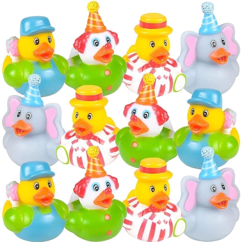 ArtCreativity Carnival Rubber Duckies 12 pack, Floating Bath and Pool ...