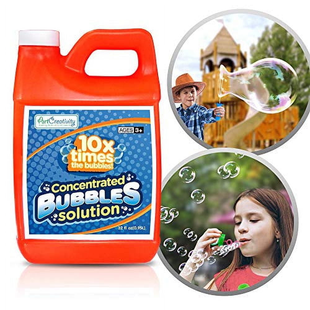 ArtCreativity Concentrated Bubble Solution Refill for Bubbles Toys Up to 2 5 Gallon Non Toxic ...