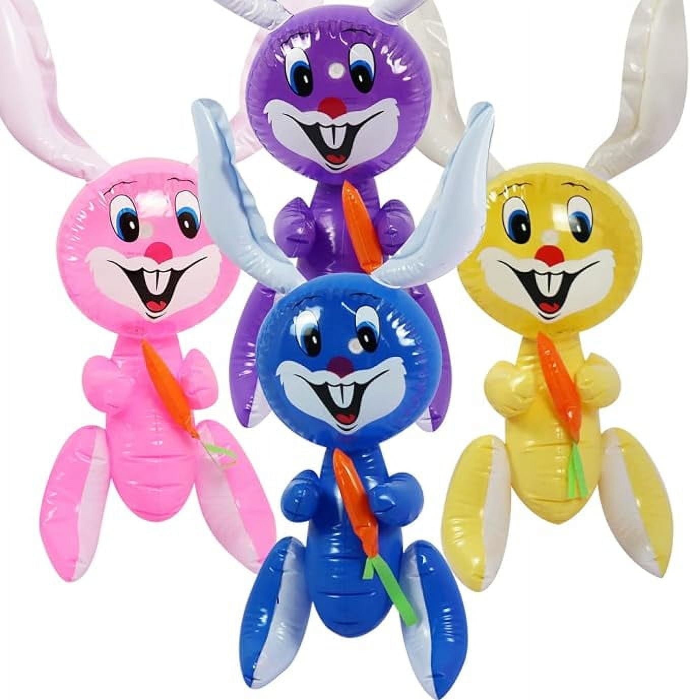 ArtCreativity 16" Easter Bunny Inflatables - Set of 4 Adorable Rabbit ...