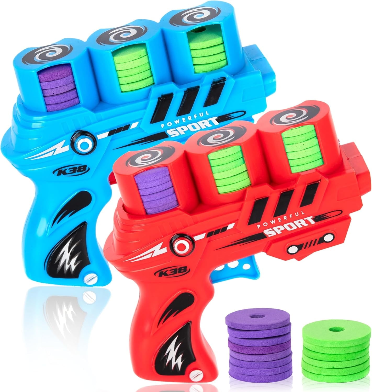 ArtCreativity Foam Disc Shooter Set of 2 Fun Toy Foam Blasters for Kids ...