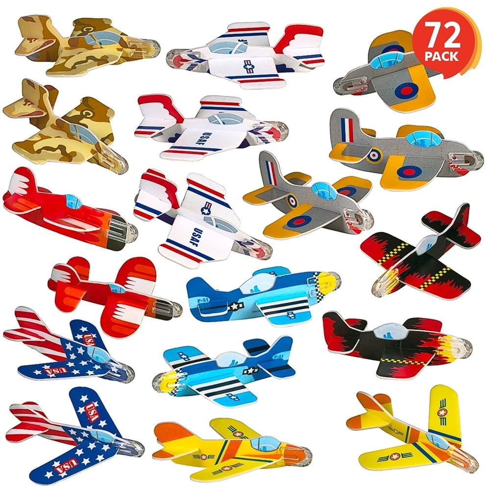 ArtCreativity Foam Gliders for Kids – Set of 72 Airplane Toys, Plane ...