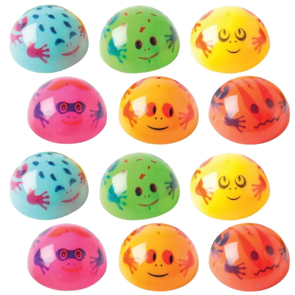 ArtCreativity Frog Poppers,ITSC Set of 12, Pop-Up Half Ball Toys in ...