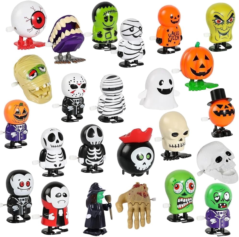 ArtCreativity Halloween Wind‑Up Toys – Set of 24 Assorted Spooky Toys ...