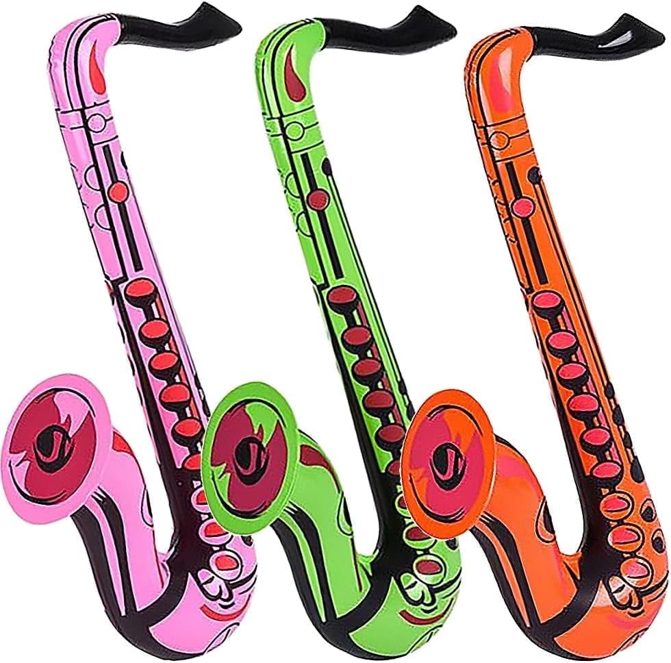 ArtCreativity Inflatable Saxophone Toys Set of 3 – 21.5” Music Balloons ...