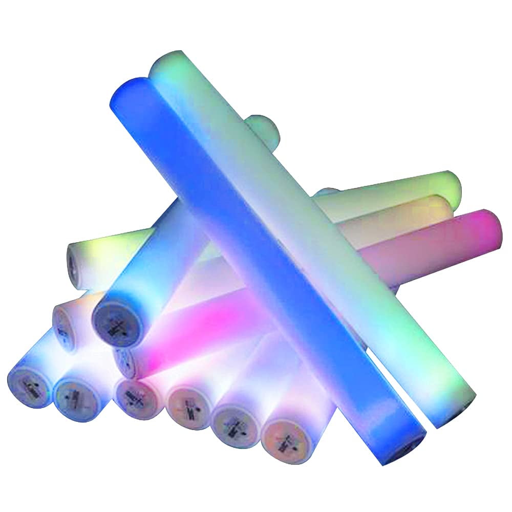 ArtCreativity Light Up Foam Batons, Set of 12, LED Bat Toys for Kids ...