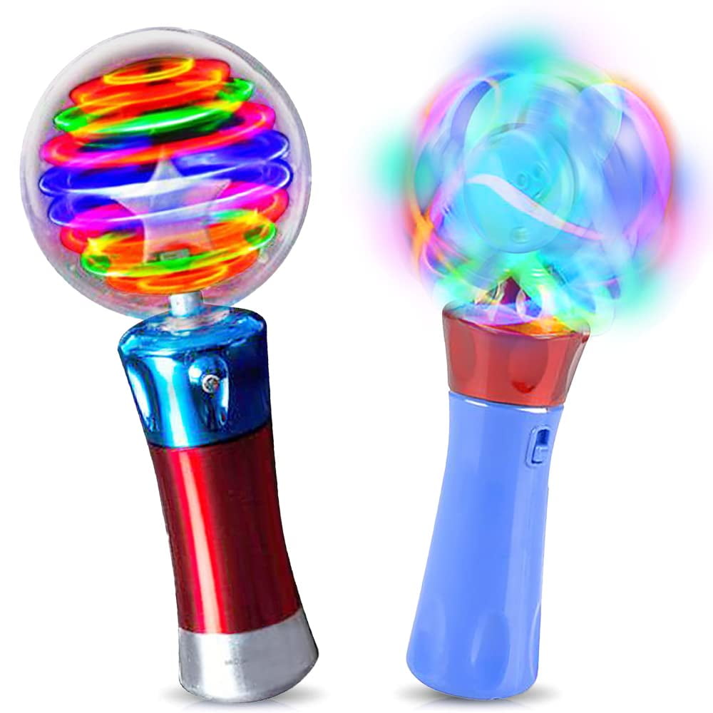 ArtCreativity Light Up Magic Ball Wand & Spinning Light Wand Set â ...