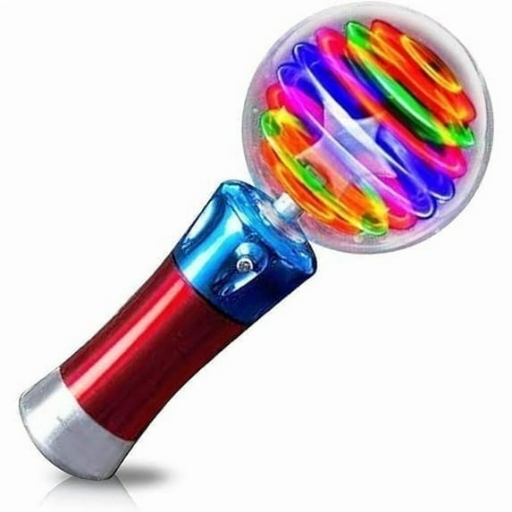 ArtCreativity Light Up Spinning Toy Wand for Kids, Red LED Glow Wand ...